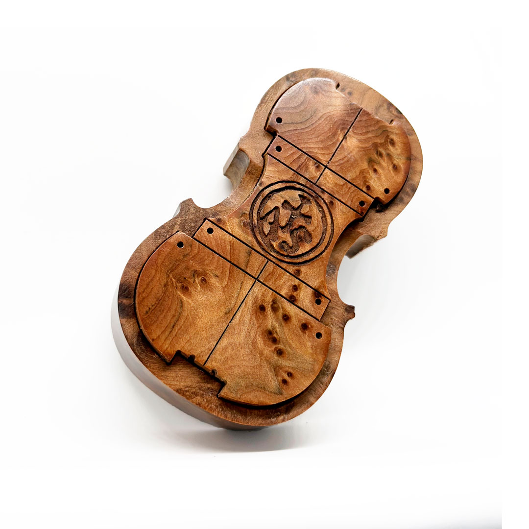Strad rosin violin wood box shaped - All things strings